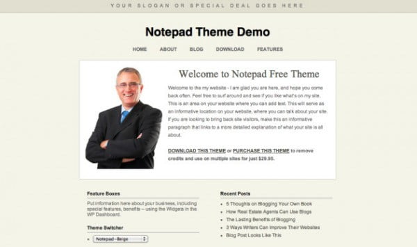 10 Free WordPress Themes for SMBs